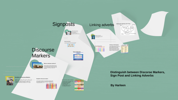 Distinguish between Disclose Markers, Sign Post and Linking Adverbs by ...