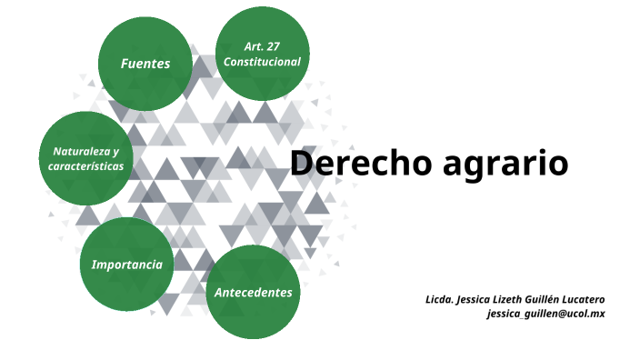 Derecho agrario presentación 1 by GUILLEN LUCATERO JESSICA LIZETH on Prezi