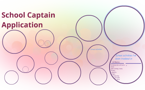School Captain Application by on Prezi