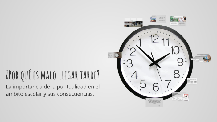 ¿Por qué es malo llegar tarde? by Valeria Sánchez on Prezi