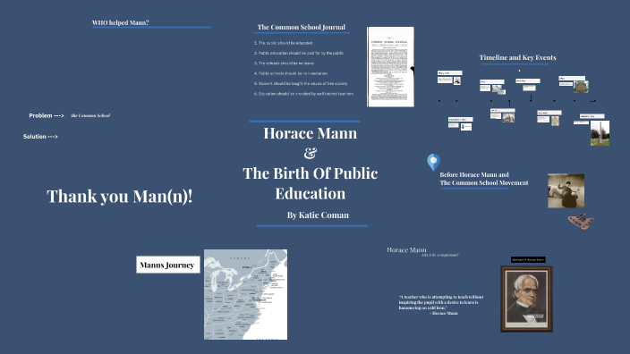 Horrace Mann & The Birth Of Public Educatiom by Katie Coman on Prezi