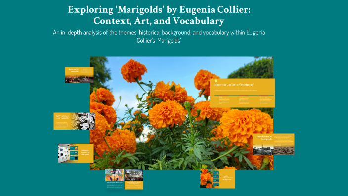 Exploring 'Marigolds' by Eugenia Collier: Context, Art, and Vocabulary ...
