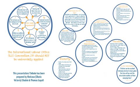 ILO Convention 138 should NOT be universally applied by VICTORIA ...