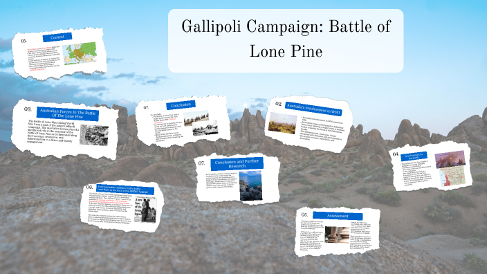 Gallipoli Campaign: Battle of Lone Pine by Leighton Wu on Prezi