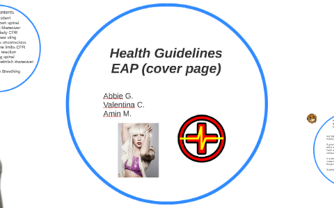 Health Guidelines (cover page) by ahmed meddouch on Prezi