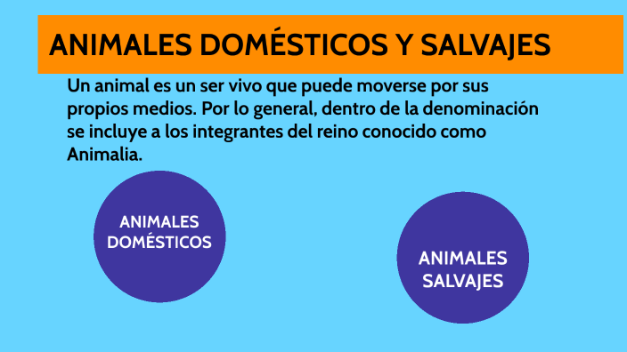 ANIMALES DOMÉSTICOS Y SALVAJES by Vicky León on Prezi