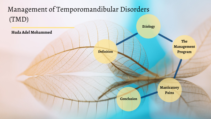 Management of Temporomandibular Disorders (TMD) by Huda Adel Mohammed ...