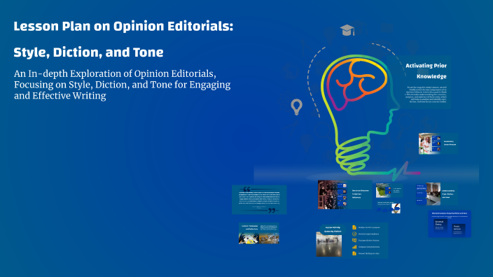 Lesson Plan on Opinion Editorials: Style, Diction, and Tone by Jinky ...