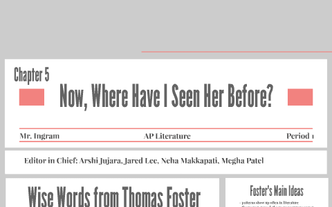 Chapter 5: Now, Where Have I Seen Her Before? by Arshi J on Prezi