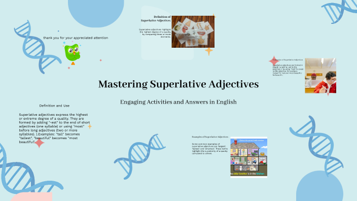 Mastering Superlative Adjectives by MIGUEL ALEJANDRO BELTRAN FLORES on ...