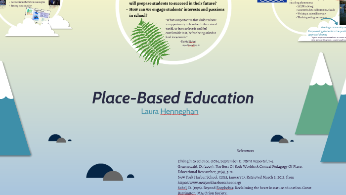 Place-Based Education by Laura H on Prezi