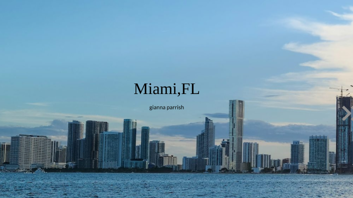 People can negatively interact with the environment in Miami by ...