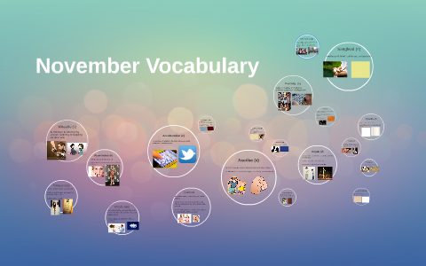 November Vocabulary by Camila Morocho