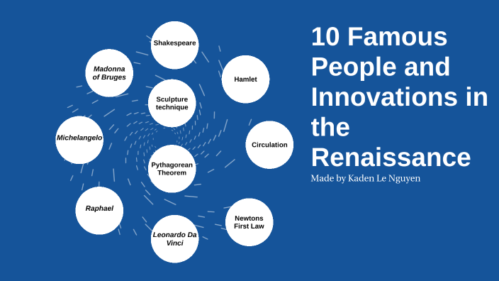 10 Famous People and Innovations in the Renaissance by Kaden Le Nguyen ...