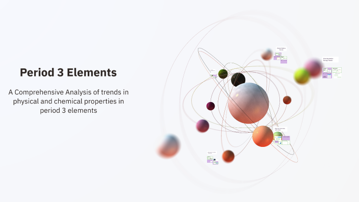 Trends in Physical and Chemical Properties of Period 3 Elements by ...