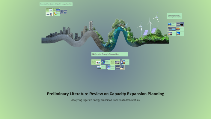 Preliminary Literature Review on Capacity Expansion Planning by ...