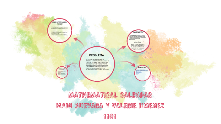 MATHEMATICAL CALENDAR MAJO GUEVARA Y VALERIE JIMENEZ 1101 by Maria jose ...