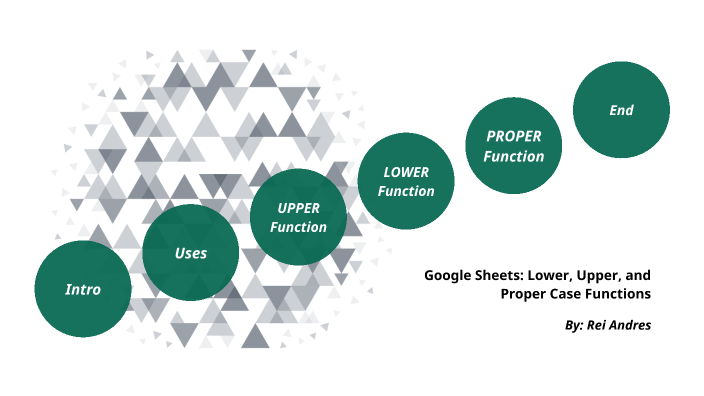 Google Sheets: Lower, Upper, and Proper Case Functions by Rei Andres on ...