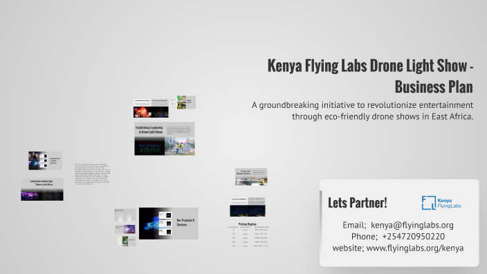 Business Project Plan - Kenya Flying Labs Drone Light Show by Cleopa ...