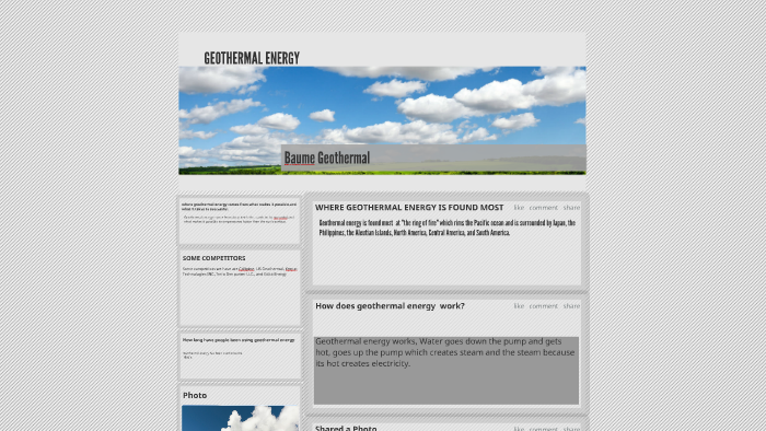 GEOTHERMAL ENERGY by Matthew Crutcher on Prezi