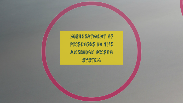 Mistreatment of Prisoners in the american prison system by Anna ...