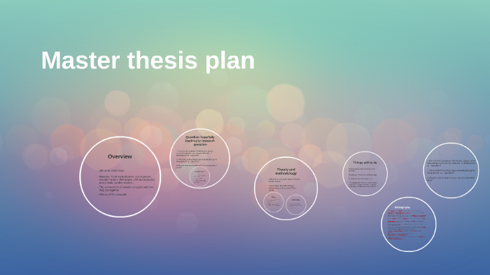 Master thesis plan by Konsta Naumi on Prezi