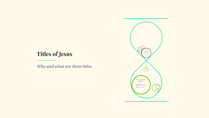 Titles of Jesus by Brendan Soane on Prezi
