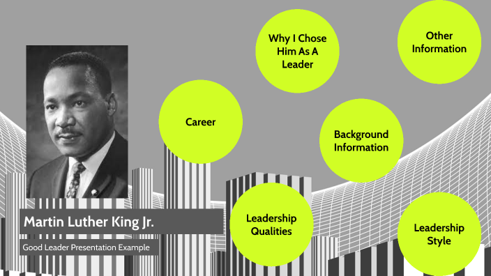 Good Leader Example - Martin Luther King Jr. by Jessica Griepenstroh on ...
