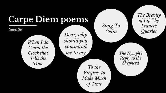 Carpe Diem poems by Logan Piper on Prezi