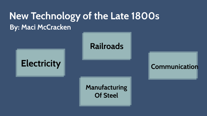New technology of the Late 1800s by Maci McCracken on Prezi
