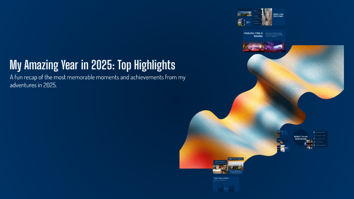 My Amazing Year in 2025: Top Highlights by Tia G on Prezi