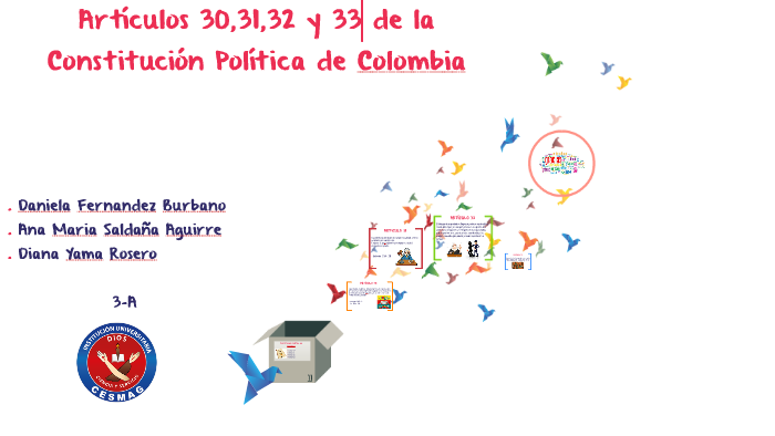 Articulos 30,31,32 y 34 de la Constitucion Politica de Colom by Daniela ...
