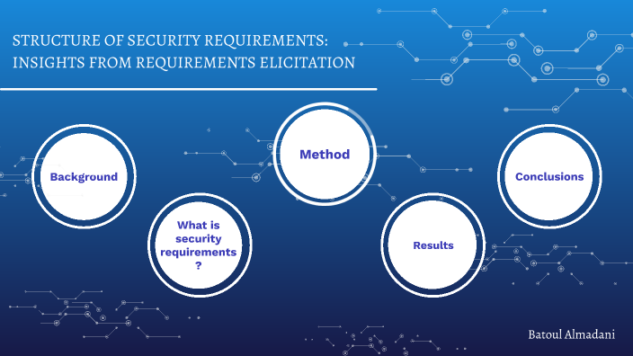 SECURITY REQUIREMENT STRUCTURE by batoul almadani on Prezi