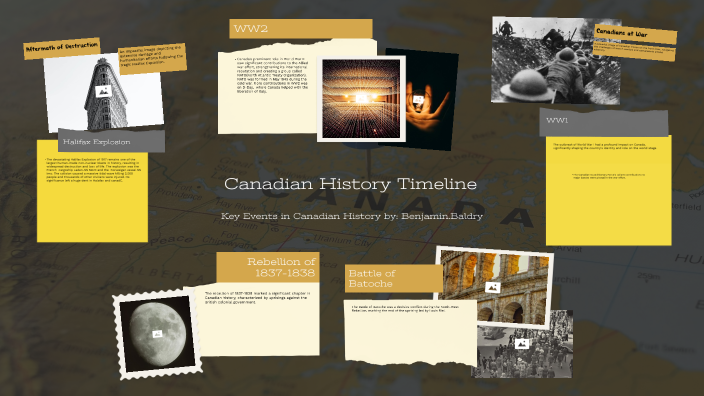 Canadian History Timeline by Benjamin Baldry on Prezi
