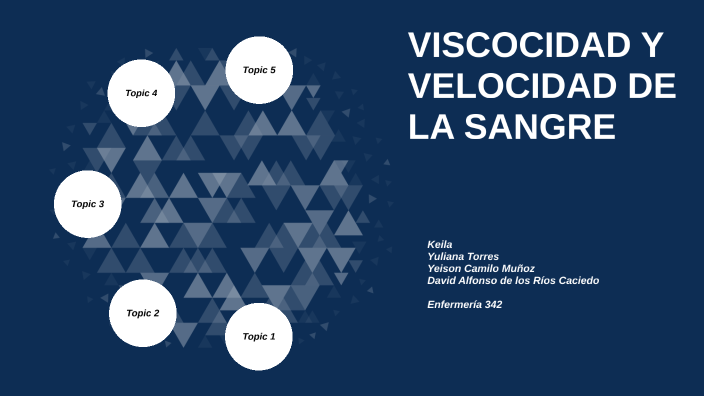 Viscosidad y Velocidad de la Sangre by David Alfonso De Los Rios ...