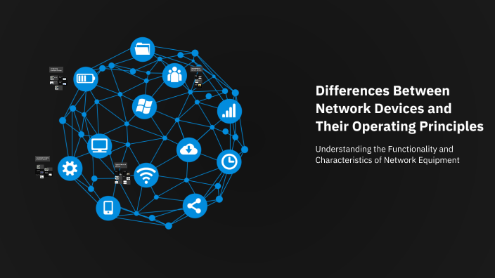 Differences Between Network Devices and Their Operating Principles by ...