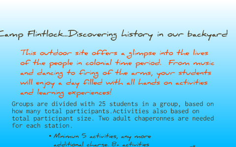 Camp Flintlock, A history remembered... by Kristen Montjoy on Prezi