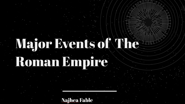 Major Events of The Roman Empire by Najhea Fable on Prezi