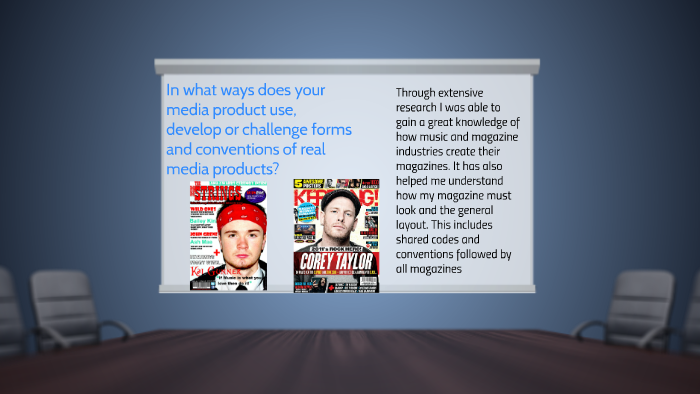 In what ways does your media product use, develop or challen by Neil ...