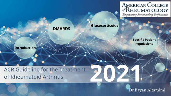 ACR Guideline for the Treatment of Rheumatoid Arthritis by Dr Bayan on ...