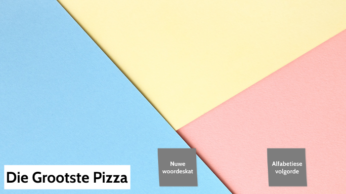 Die Grootste pizza by Elize Rootman on Prezi