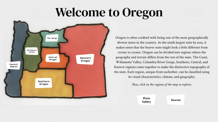 Regions of Oregon by Ryan Dickinson on Prezi