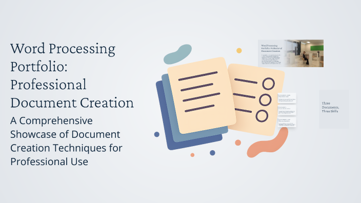 Word Processing Portfolio: Professional Document Creation by Adrian ...