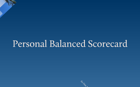 Balanced Scorecard by chase coyle on Prezi