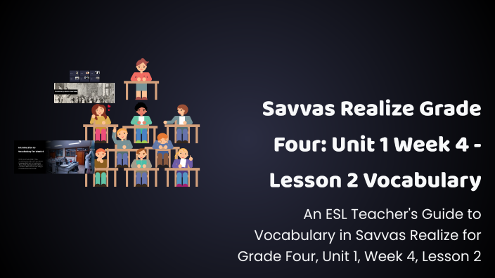 Savvas Realize Grade Four: Unit 1 Week 4 - Lesson 2 Vocabulary by ...