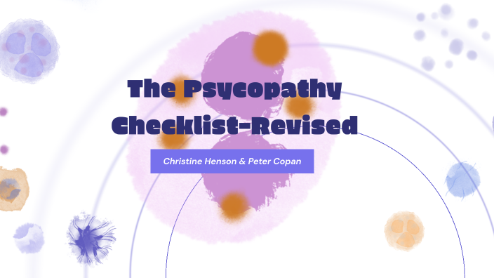 PCL-R Assessment by Christine Henson on Prezi