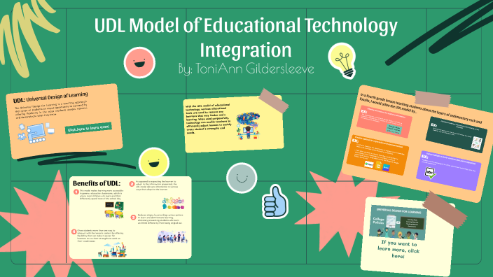 UDL Model of Educational Technology Integration by ToniAnn Gildersleeve ...