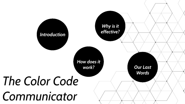 The color code communicator by ISOBEL D'AMICO on Prezi