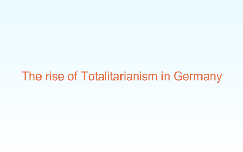The Nazi Party and its influences on Totalitarianism in Germany by Fred ...
