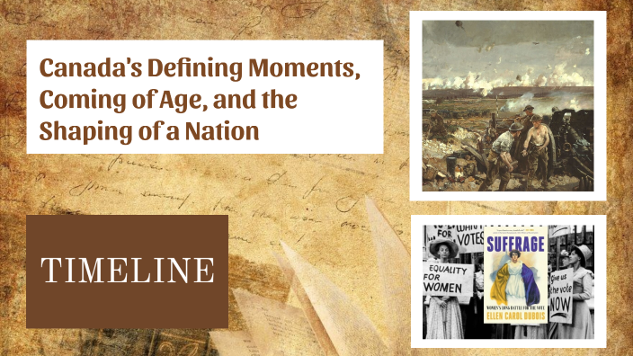 Canada's Defining Moments, Coming of Age, and the Shaping of a Nation ...